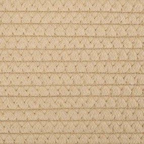 vidaXL Úložný koš a bílý Ø 51 x 33 cm bavlna [358491] Barva: Béžová