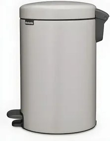 Brabantia Newicon pedálový odpadkový koš jemně šedá / 12 L / průměr 25