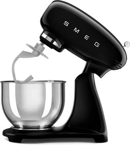 Černý kuchyňský robot 50's Retro Style – SMEG