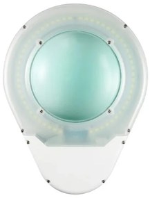 LED Stolní lampa s lupou LED/9W/230V bílá