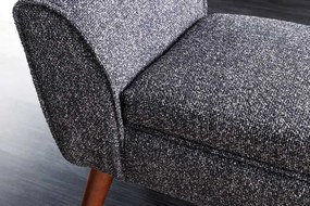 Designová lavice Dafina 90 cm antracitová