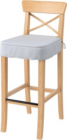 Sedák na židli IKEA Ingolf - barová barva šedá látka pletený vzor