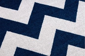 Kusový koberec SKETCH KANE modrý / bílý - Cikcak