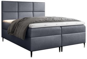 Čalouněná postel boxspring FAVA + topper, 180x200, fancy 90