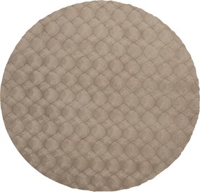 Obsession, Kusový koberec Diamond Cut 800 Taupe kruh, 200x200 (průměr) kruh, hnědá, ložnice