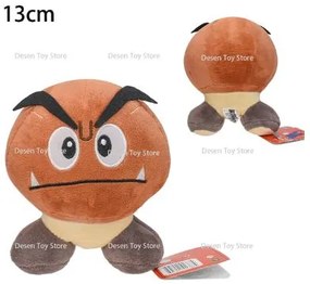 Plyšové hračky ze hry Super Mario Bros - vedlejší postavy Varianta: Mračící se Goomba, 13 cm