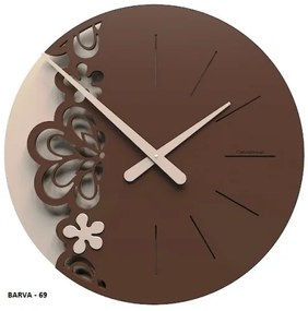 Designové hodiny 56-10-2 CalleaDesign Merletto Big 45cm (více barevných variant) Barva černá klasik-5 - RAL9017