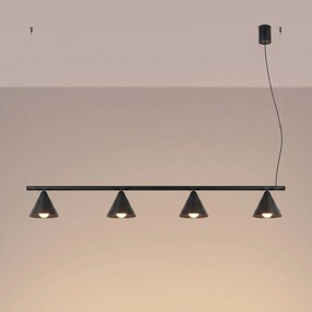Sollux Lighting Lustr NOX 4L černý