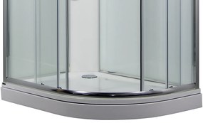 ARTTEC SIRIUS 120 x 90 cm - Sprchový box model 1 chinchilla sklo levá vanička