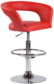 Bhm germany Barová židle Jaen, syntetická kůže, červená