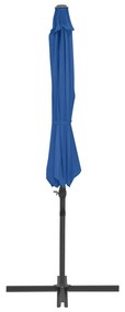 Konzolový slunečník s ocelovou tyčí azurově modrý 300 cm - Default Title