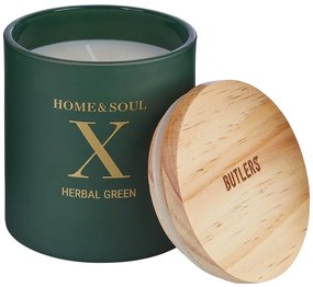 Butlers HOME & SOUL Vonná svíčka se sójovým voskem "Herbal Green"