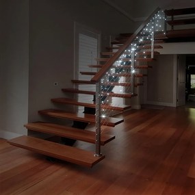LED světelná sada na dům, HOBBY, 4+1 zdarma, ledově bílá, zelený kabel