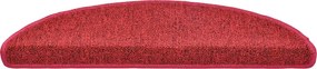 Schodové rohože 30 ks 56 x 17 x 3 cm červené půlkulaté 3365738