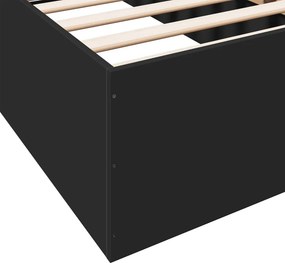 Rám postele černý 90 x 190 cm kompozitní dřevo 3281064