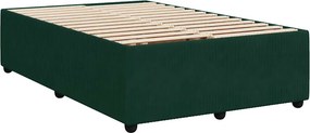 Rám postele bez matrace tmavě zelená 120 x 200 cm samet 3285003