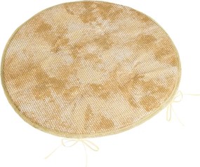 Bellatex Sedák Adéla kulatý hladký průměr 40 cm Hadí kůže Hnědá