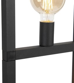 Průmyslová stojací lampa, 2 světla, černá - Simple Cage 2