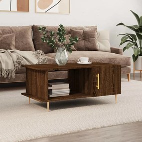 vidaXL Konferenční stolek 90 x 50 x 40 cm kompozitní dřevo [829476] Barva: hnědý dub