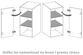 Kuchyňská linka GLAMOUR b | 270 cm | bílá mat