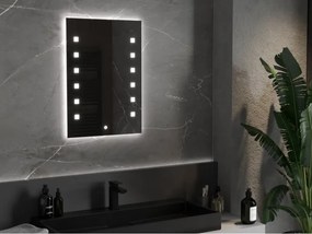 Mexen Ner podsvícené koupelnové zrcadlo 50 x 70 cm, LED 6000K, proti zamlžení - 9809-050-070-611-00