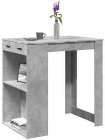 Barový stůl betonově šedý 102 x 70 x 103,5 cm kompozitní dřevo 3309324