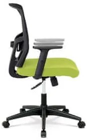 Autronic Kancelářská židle Kancelářská židle, látka zelená + černá, houpací mechnismus (KA-B1012 GRN)