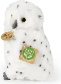 RAPPA Plyšová sova sněžná 19 cm / ECO-FRIENDLY / od 0 měsíců