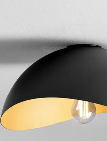 LED černo-zlaté designové stropní svítidlo Opsi 30