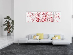 Obraz technikou Drippingu (170x50 cm)