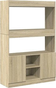 Skříň highboard dub sonoma 92 x 33 x 140 cm kompozitní dřevo 3309611