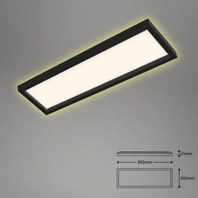 Briloner 7365-015 - LED Stropní svítidlo CADRE LED/22W/230V 58,2x20,2 cm černá