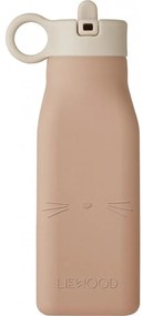 LIEWOOD Dětská lahev Warren Bottle Cat Rose 350ml, růžová barva, béžová barva, plast