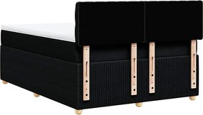 Box spring postel s matrací černá 140 x 190 cm textil 3287460