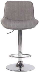 Bhm germany Barová židle Lentini, textil, chrom / šedá