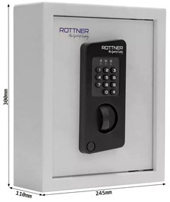 Rottner Keytronic 20 sejf na klíče šedý