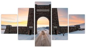 Obraz brány, Yellowstone (125x70 cm)