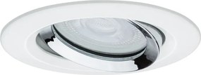 P 93663 Zápustné svítidlo Nova IP65 kulaté max. 35W bílá / chrom 1ks výklopné - PAULMANN
