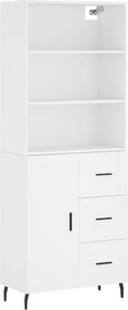 Skříň highboard bílá 69,5 x 34 x 180 cm kompozitní dřevo 3189461