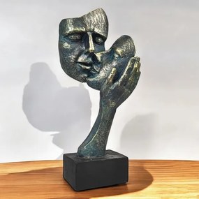 Stolní dekorace 29,5x10x14 cm pryskyřice/patina