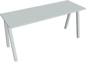 Kancelářský pracovní stůl Hobis UEA 1600, bílá RAL 9016, deskaakát