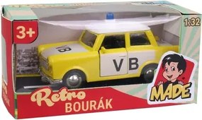 MaDe Auto Trabant-policejní, kovový / 12 cm / od 3 let