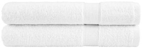 Prémiové saunové osušky SOLUND 2 ks bílé 80x200 cm 600 g/m² 137136