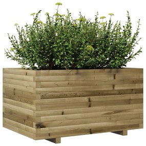 Zahradní Truhlík 90 X 60 X 49,5 Cm Impregnované Borové Dřevo Přírodně Impregnované