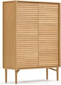 Skříňka v dekoru dubu v přírodní barvě 104,5x144x40 cm Lenon – Kave Home