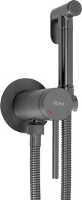 Rea Clif Foss, podomítková bidetová baterie, titanová, REA-B1490