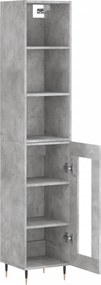 vidaXL Skříň highboard 34,5 x 34 x 180 cm kompozitní dřevo [3189873] Barva: Betonová šedá