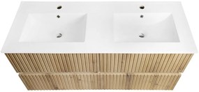 Aqualine Aqualine, PANEDA STRIP umyvadlová skříňka 119x55x45,2cm, dub emporio, PN312