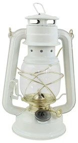 Petrolejová lampa Hurricane White Brass 24 cm Strömshaga