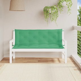 Podušky na zahradní lavici 2 ks zelené 150x50x7 cm látka oxford - Default Title